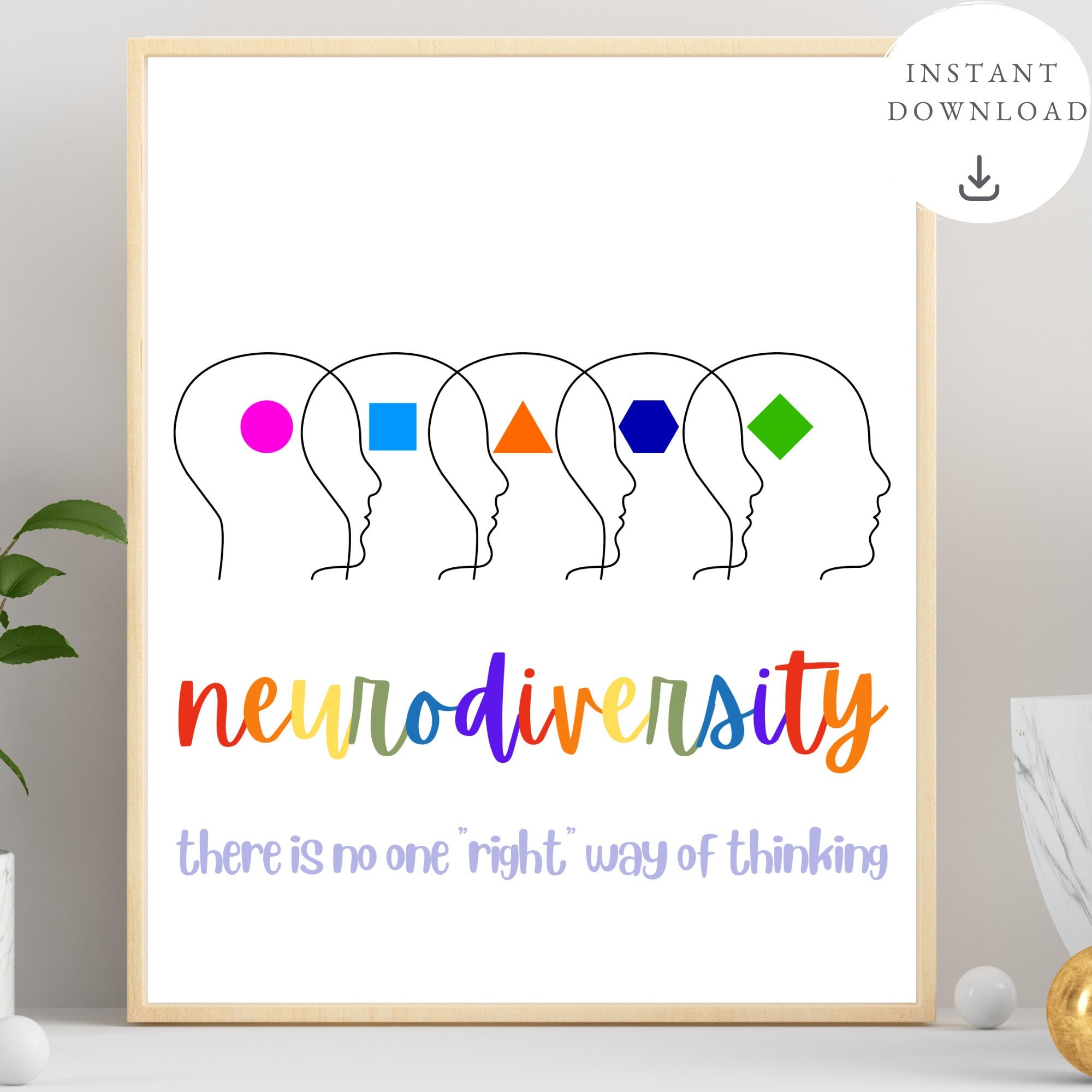 Neurodiversity Poster, Neurodiverse, Neurodiverse Art, Neurodiversity ...