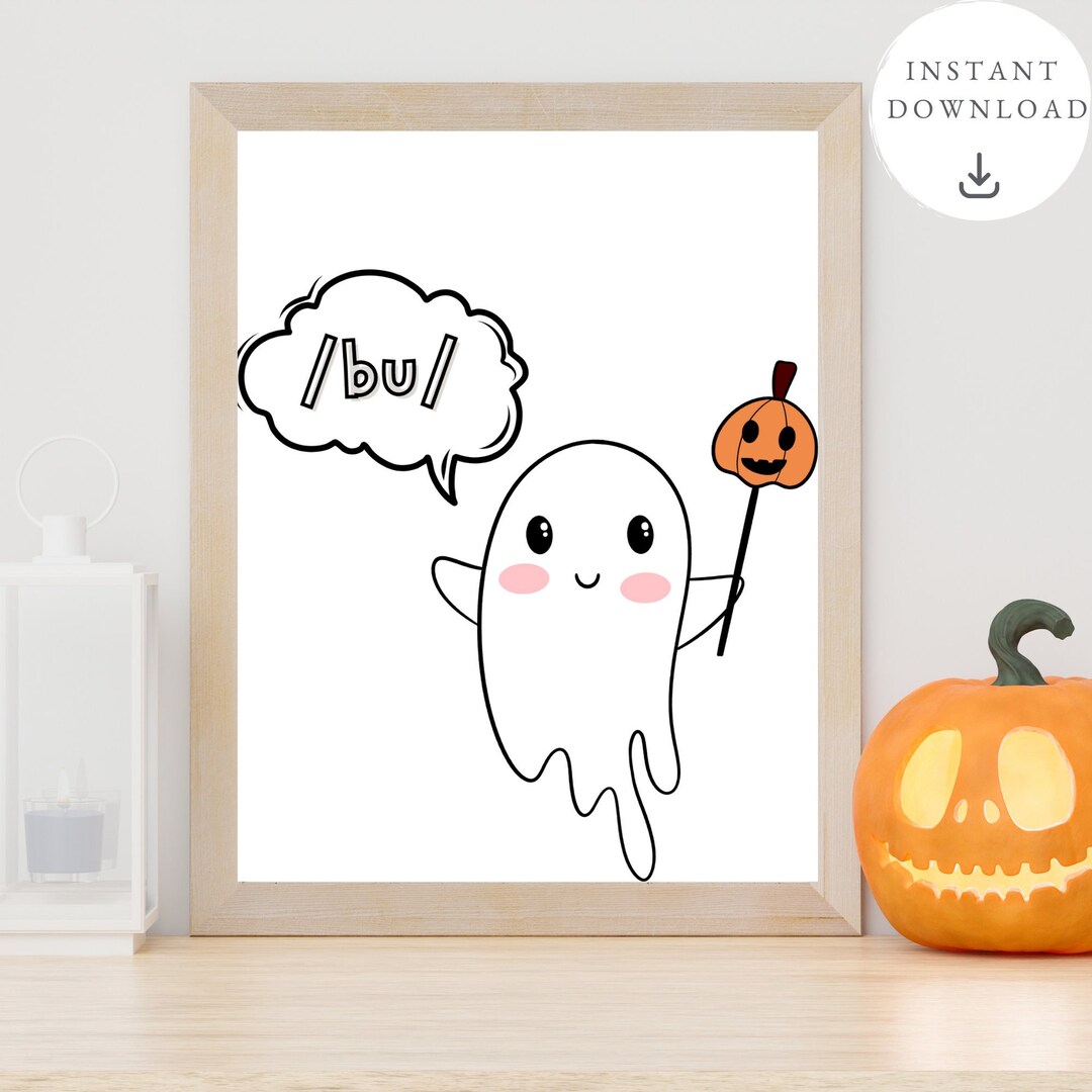 Halloween Speech Therapy Poster | Halloween Speech | Speech Room Decor ...