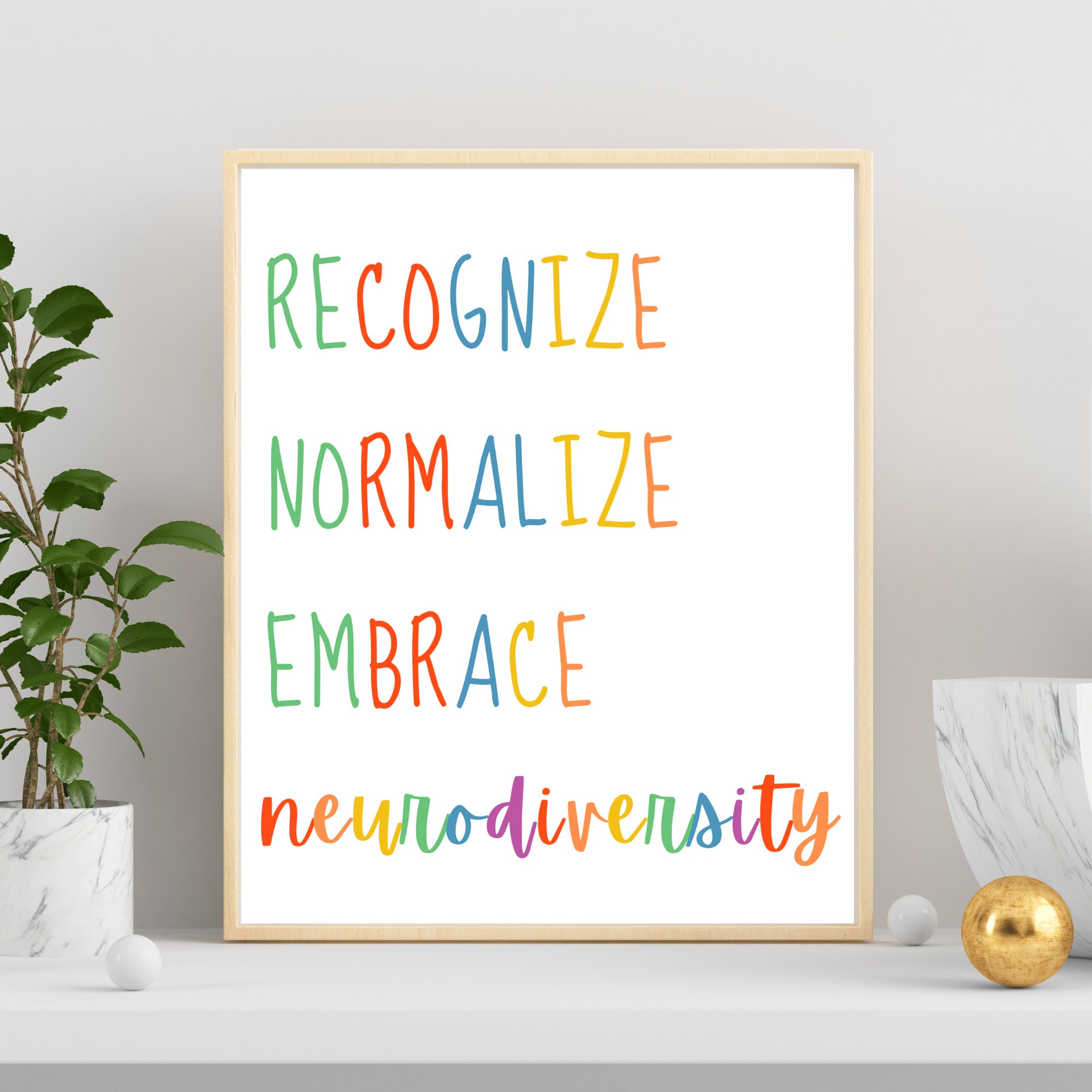 Neurodiversity Poster Neurodiversity Wall Decor - Etsy Australia