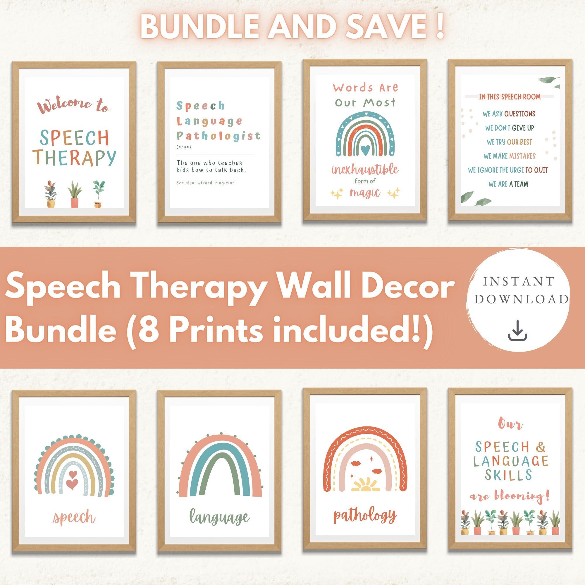 Logopädie Dekor Bundle 8 Logopädie Poster SLP Geschenke - Etsy.de