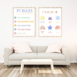 Physical Therapy Poster Bundle, 4 Physical Therapy Signs, Physical ...