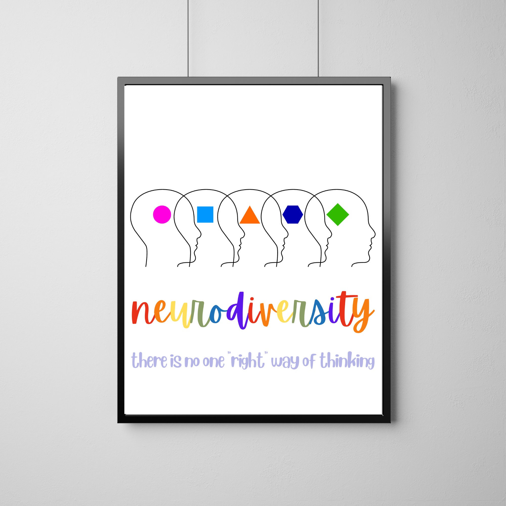 Neurodiversity Poster Neurodiverse Neurodiverse Art - Etsy