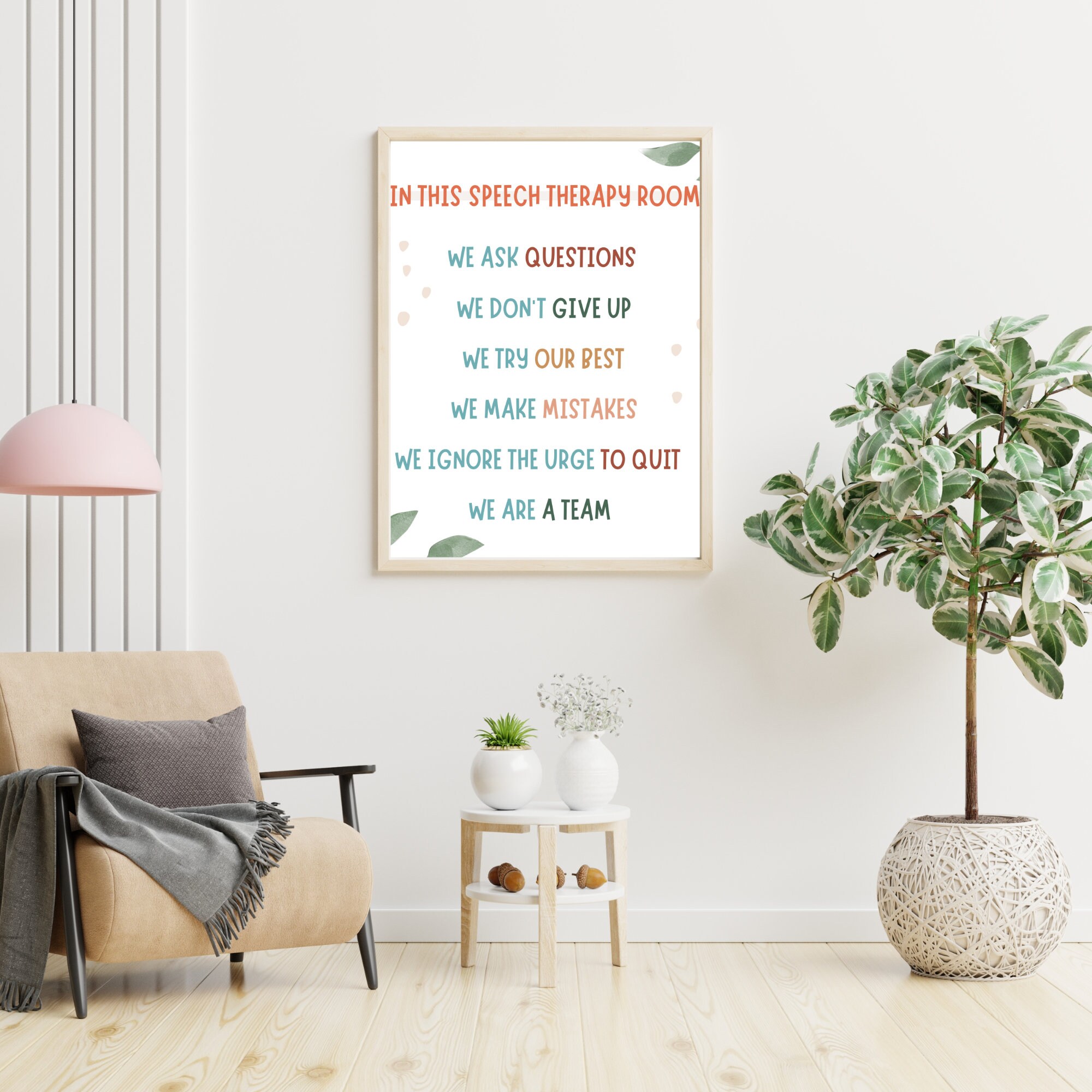 Speech Therapy Rules Poster Speech Rules Speech Therapy - Etsy