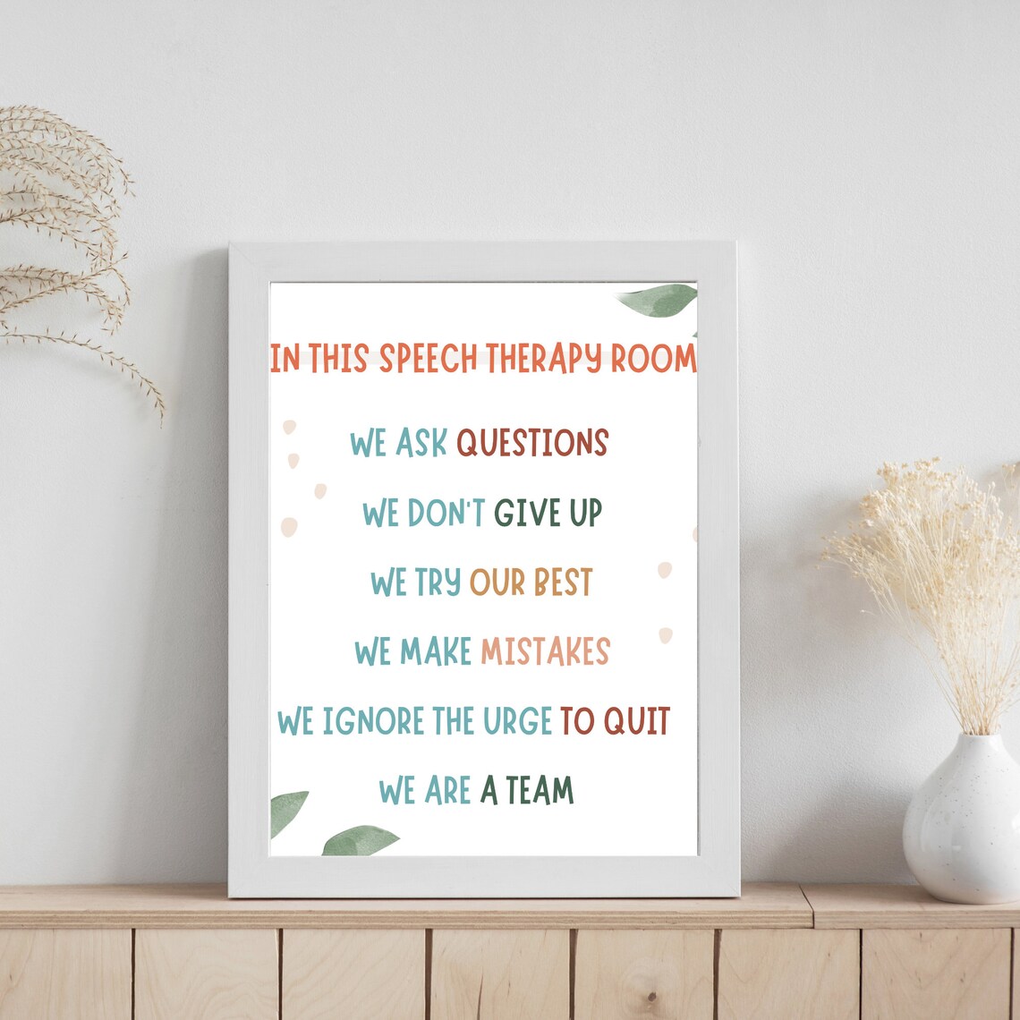 Speech Therapy Rules Poster Speech Rules Speech Therapy - Etsy
