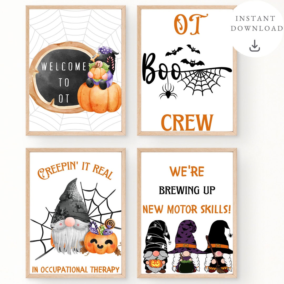 Halloween Occupational Therapy Bundle | 4 OT Posters | Occupational ...