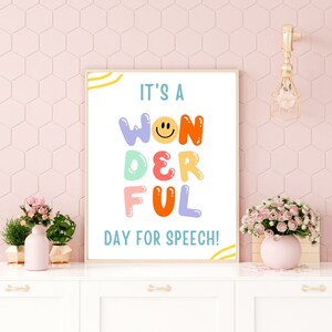Speech Therapy Poster Speech Room Sign Speech Room Decor Welcome to ...
