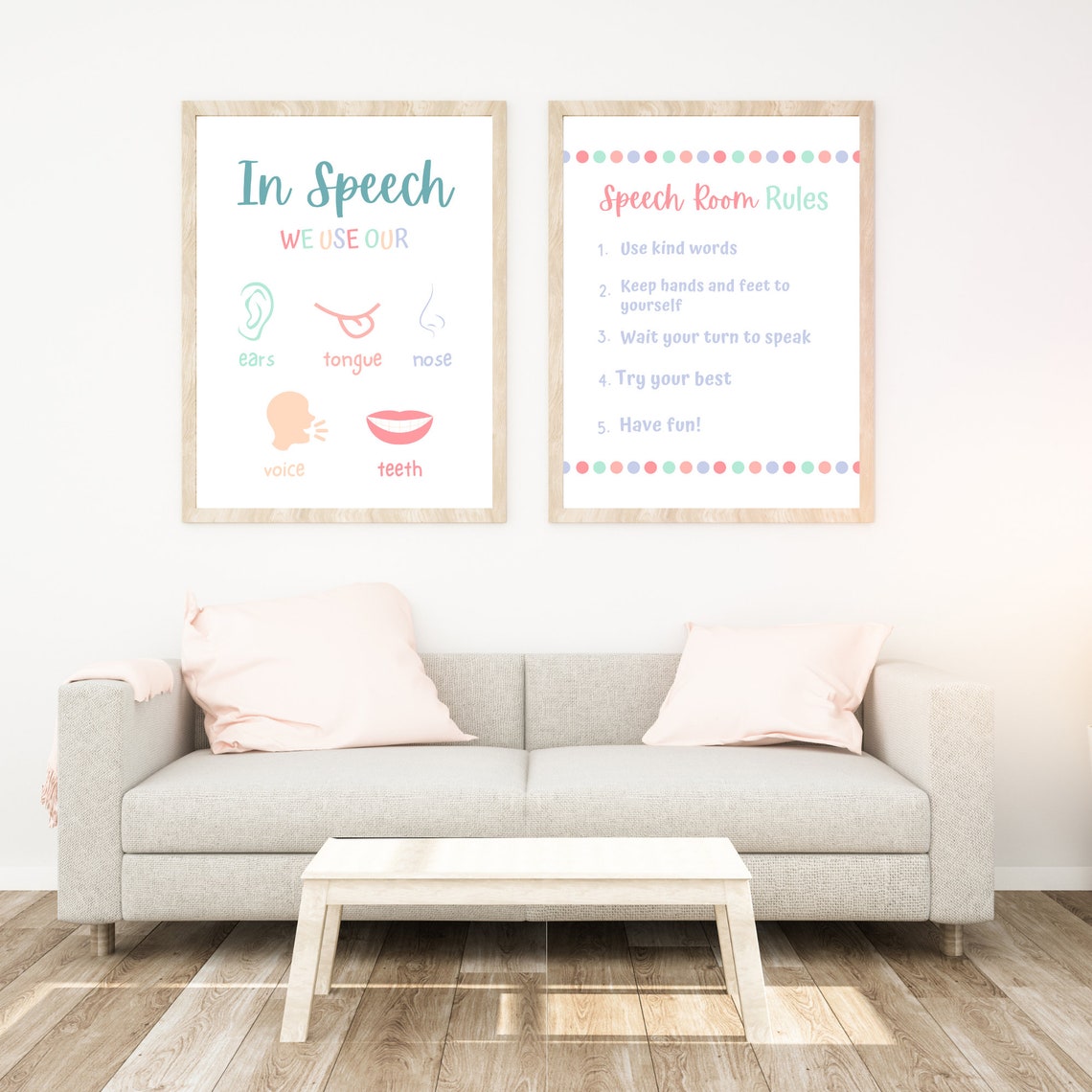 Speech Therapy Poster Bundle 4 Speech Room Posters Speech - Etsy