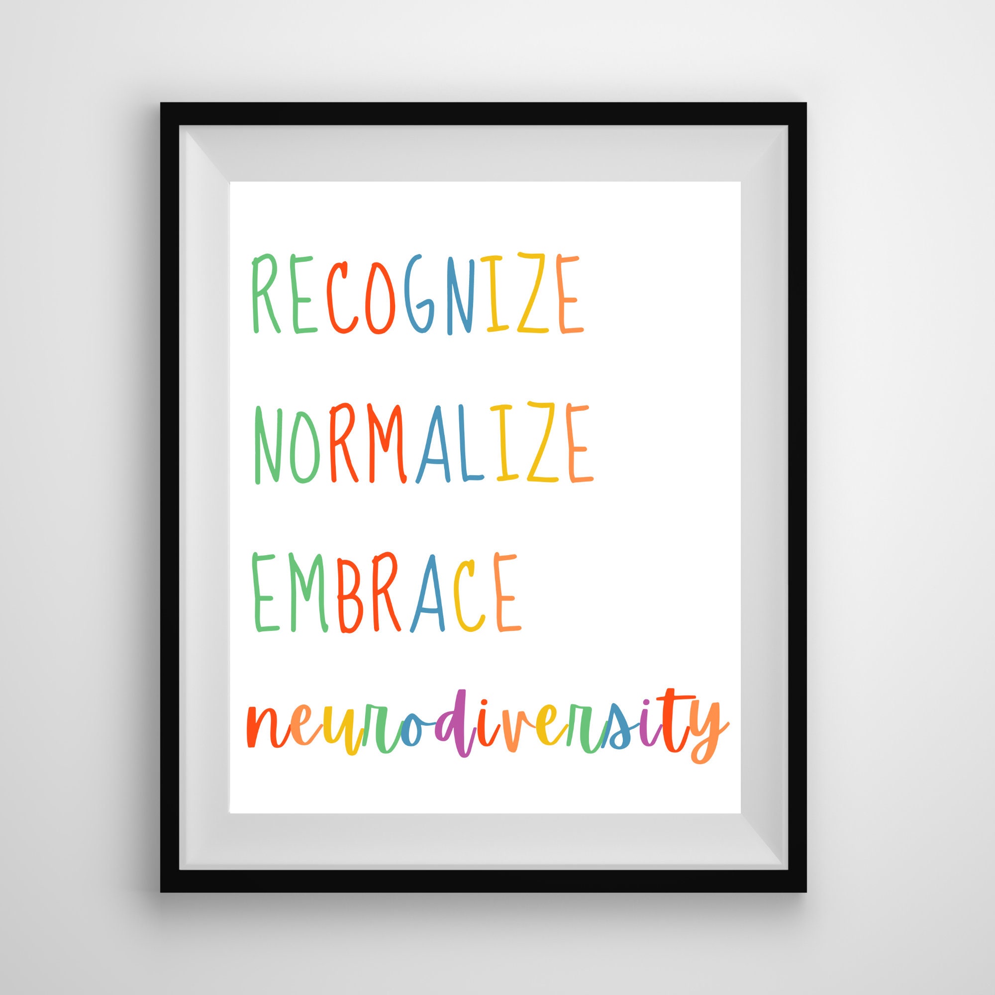 Neurodiversity Poster Neurodiversity Wall Decor - Etsy Australia