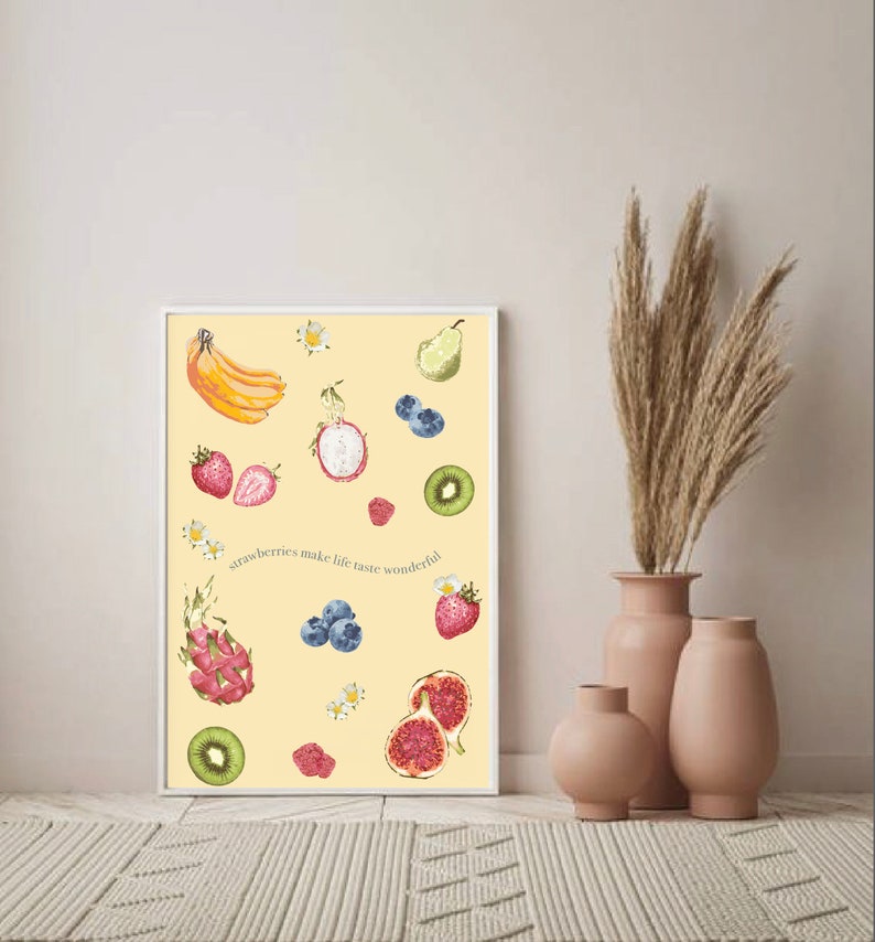 Yellow Fruit Poster, Summer Berries, Coquette Coquette Pinterest ...