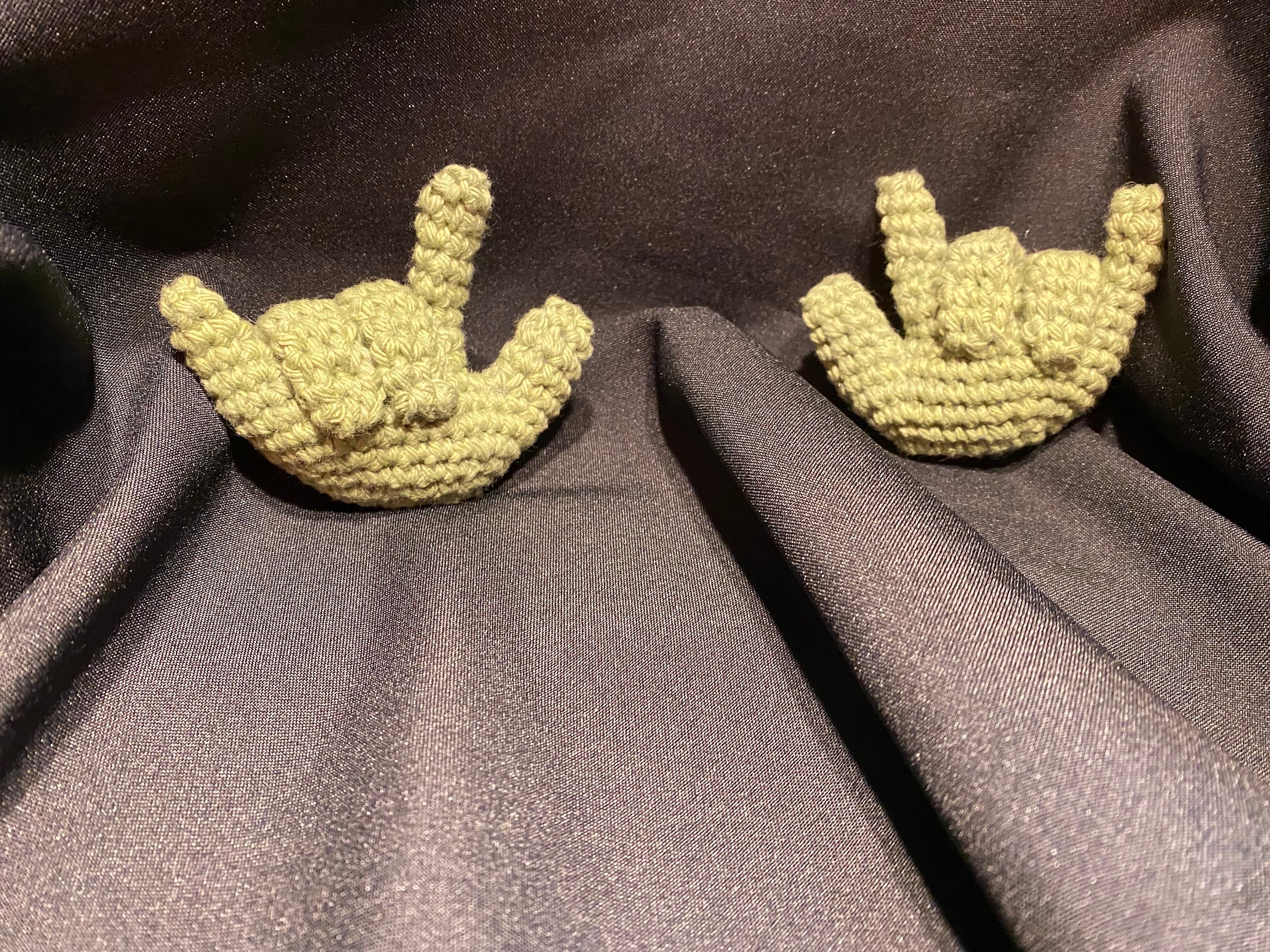 Crochet ASL I Love You Sign - Etsy