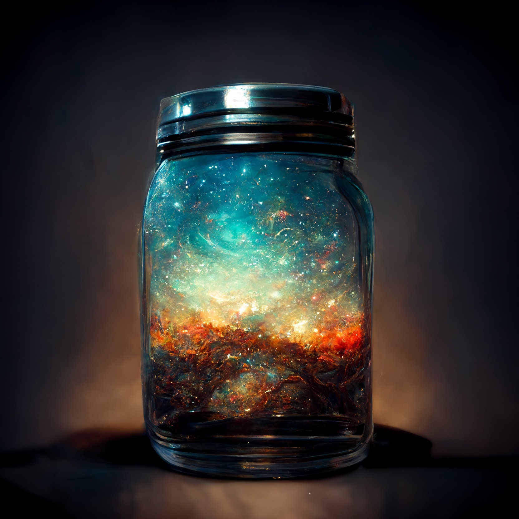 AI Galaxy in a Jar - Etsy