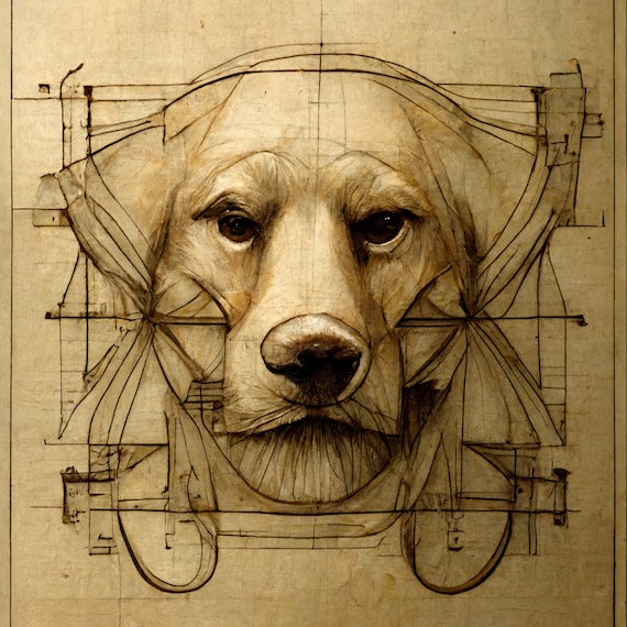 Leonardo Da Vinci Custom Ai Art Etsy