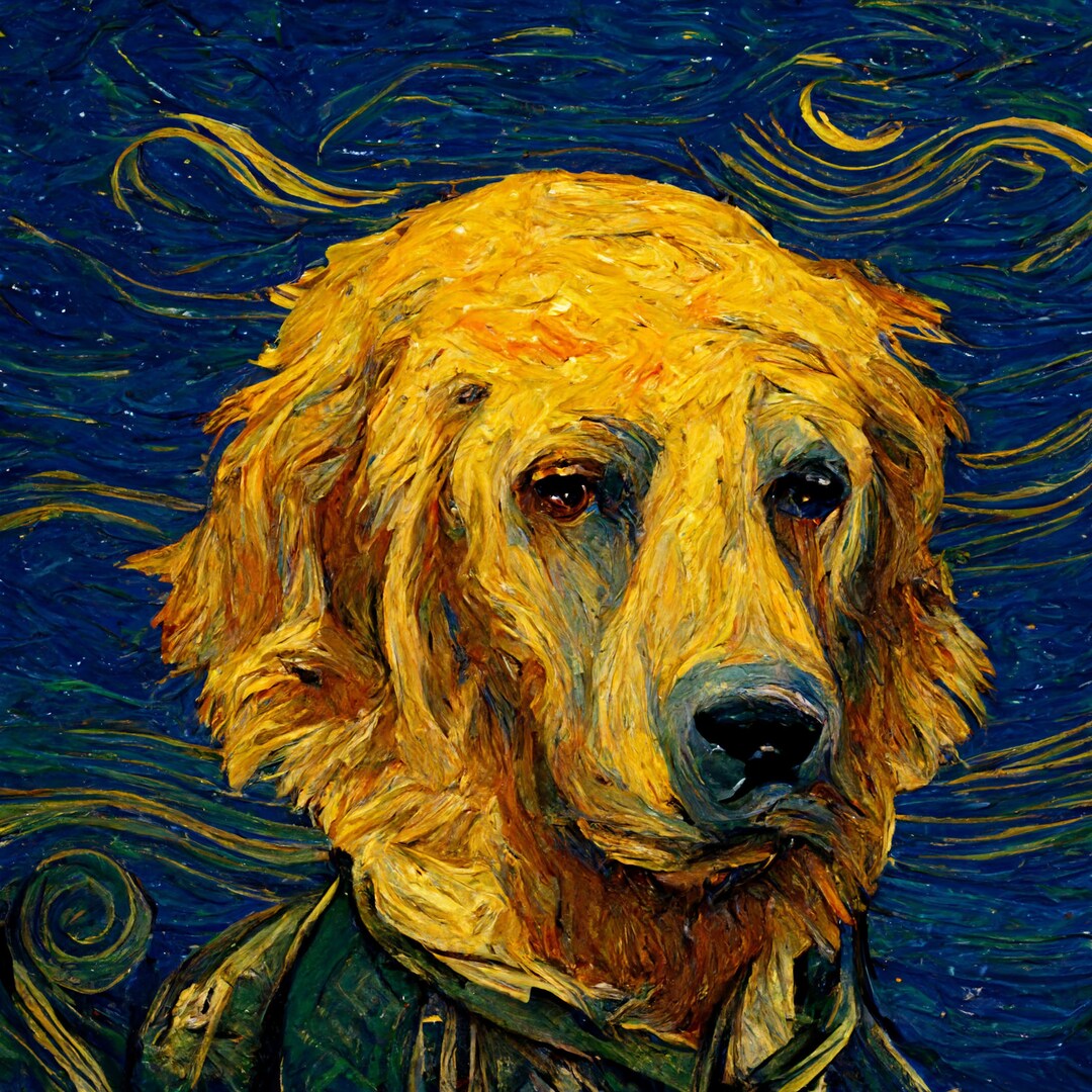 Vincent Van Gogh Custom AI Art - Etsy