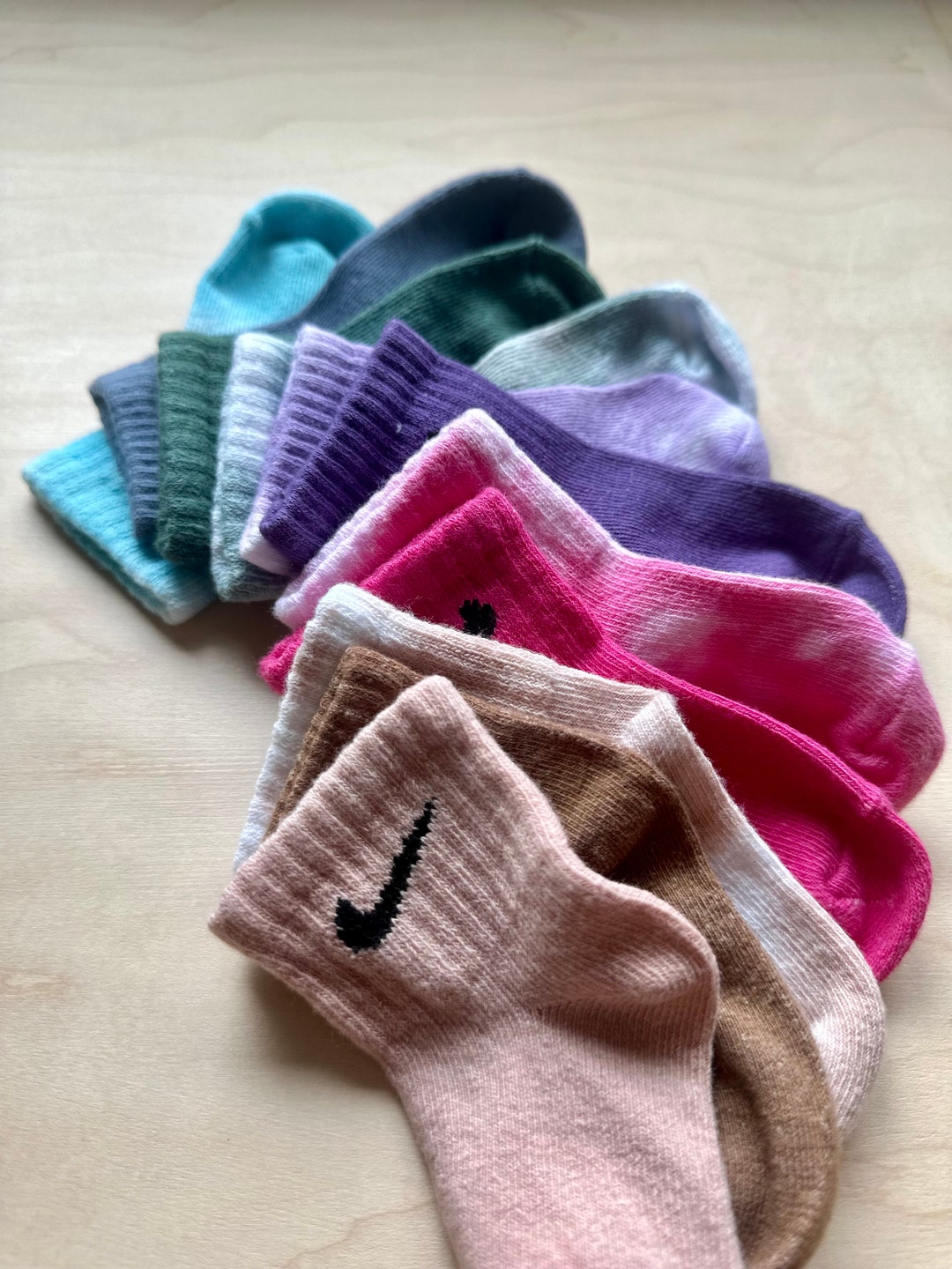 Tie-dye Nike Socks | Toddler | Individual Pairs or Packs | Hand-dyed ...