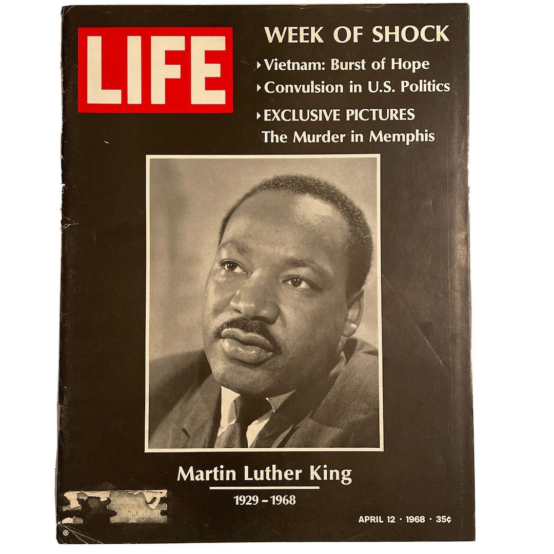 Martin Luther King LIFE Magazine April 12 1968 Vintage - Etsy
