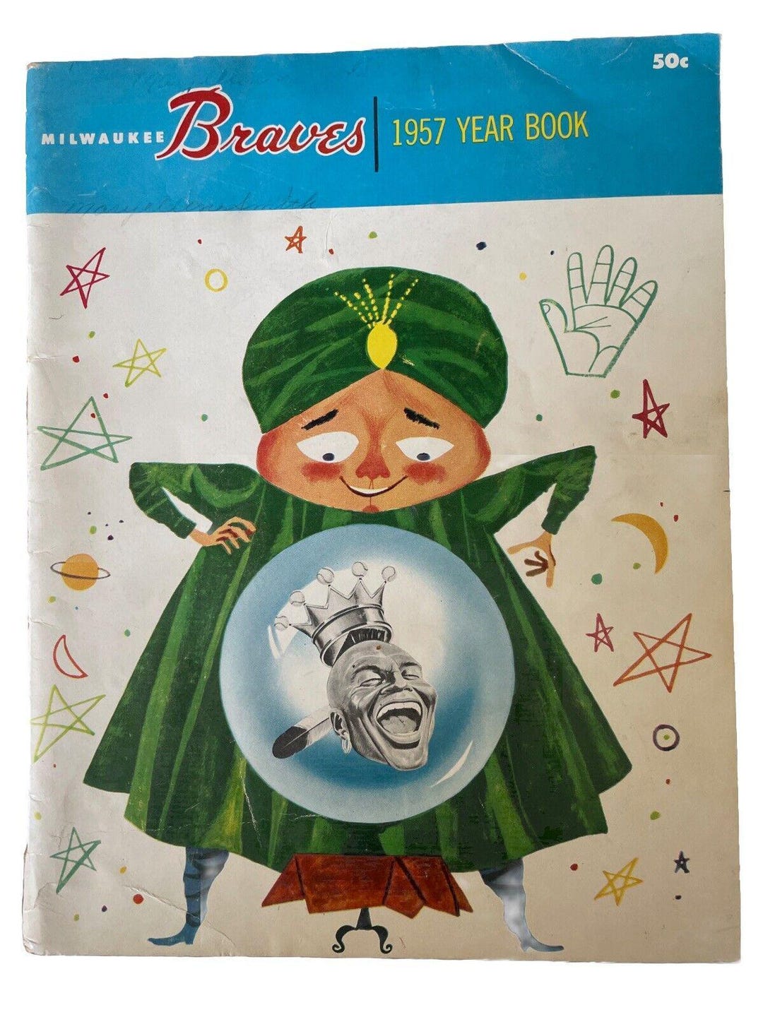 Milwaukee Braves 1957 Official Yearbook Program Magazine Feb 5 - Etsy