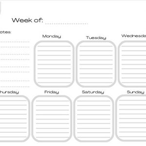 Minimal Weekly Printable Planner, To-do List, Undated - Etsy