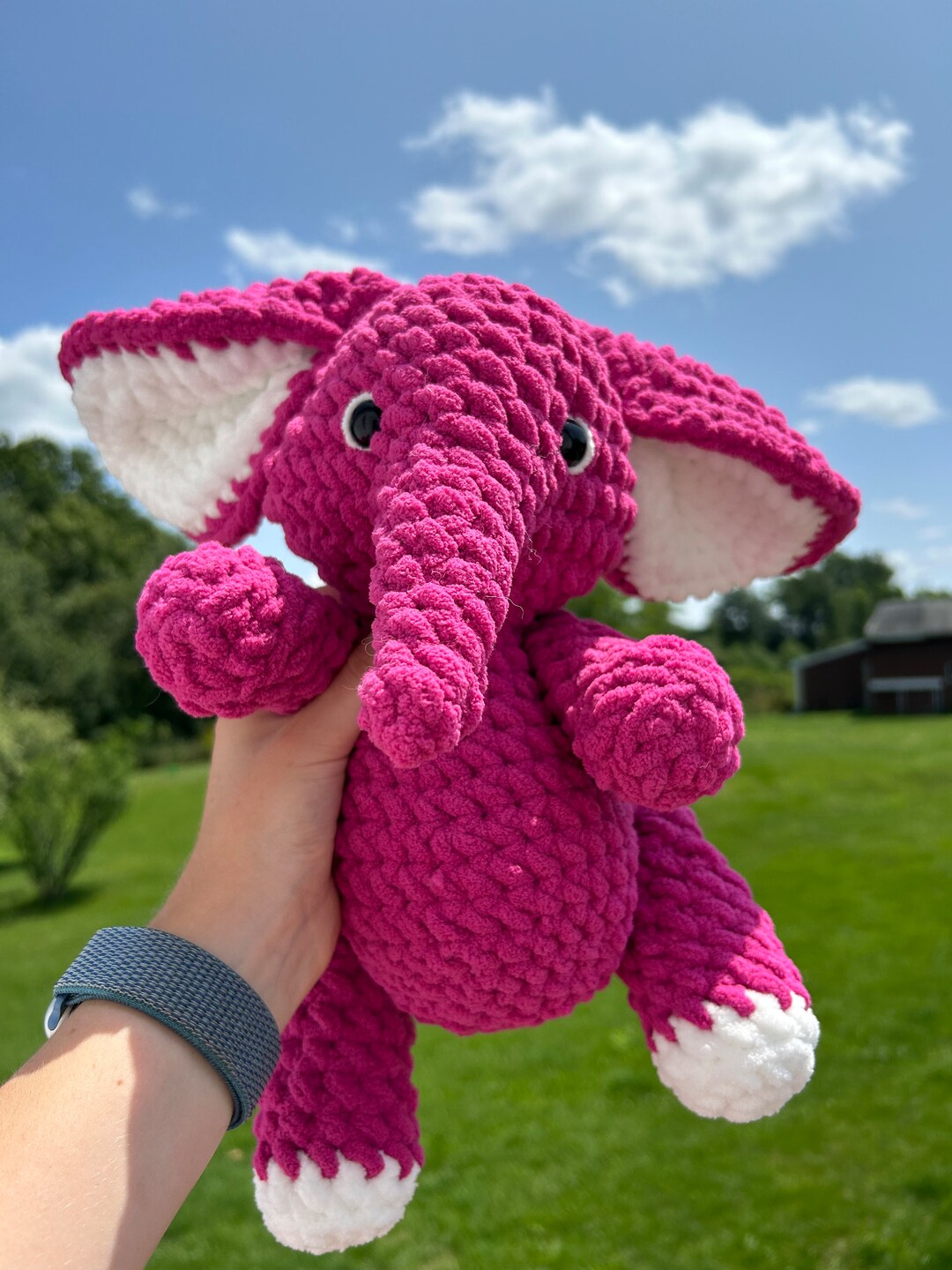 Crochet Stuffed Elephant | READY TO SHIP | New Colors Available - Etsy