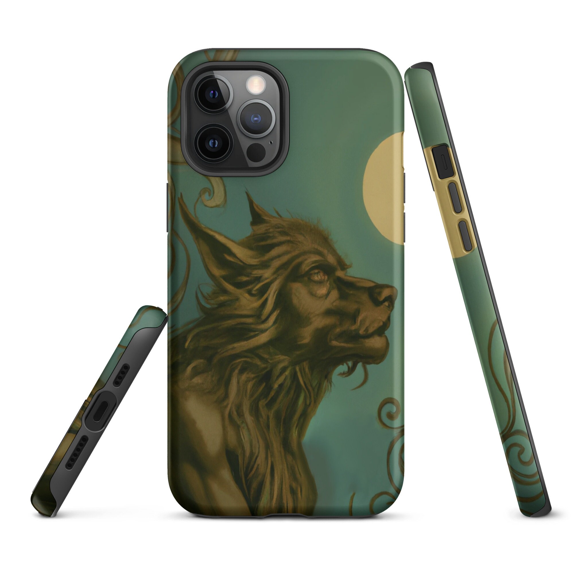 Mucha Vintage Halloween Werewolf Tough iPhone Case - Etsy