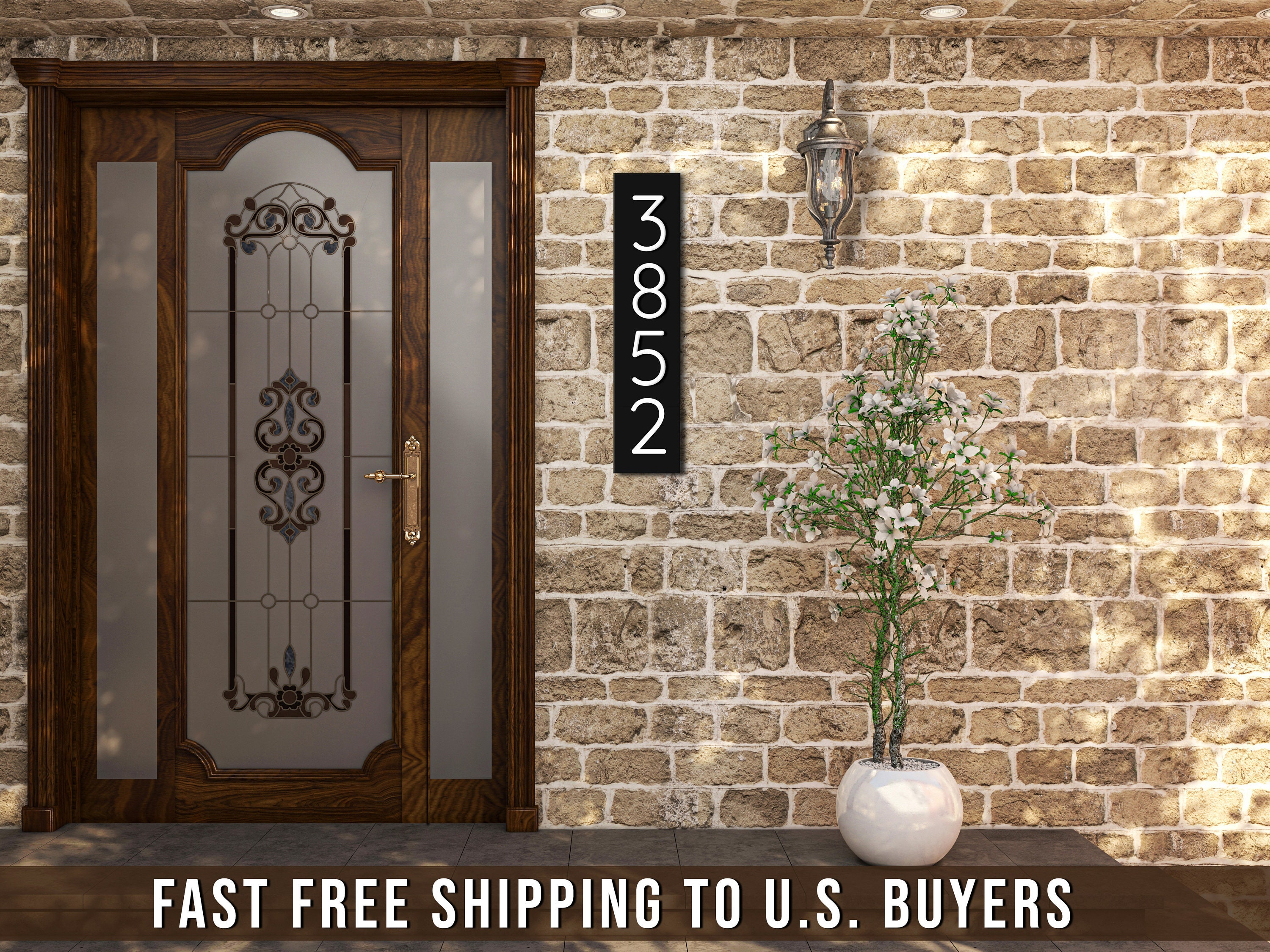 House Numbers Address Sign House Number Plaques Housewarming Gift Idea ...