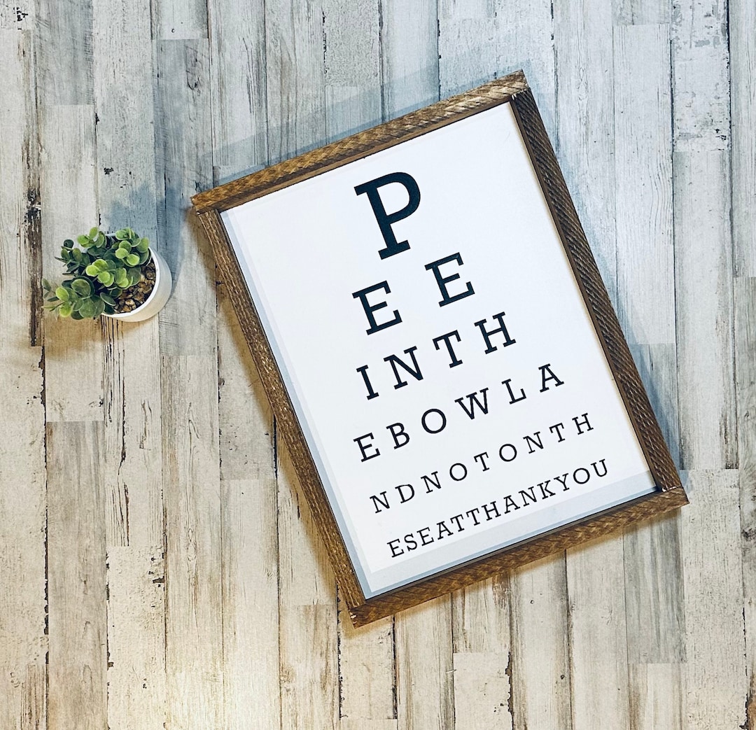 Pee in the Toilet Sign Bathroom Sign Funny Sign - Etsy Ireland