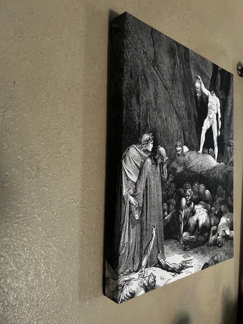 Dante’s Inferno Canvas - Etsy