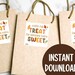Fall Favor Tags, Autumn Gift Tags, Autumn Favor Tags, Fall Treat Bags ...