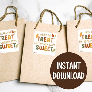 Fall Favor Tags, Autumn Gift Tags, Autumn Favor Tags, Fall Treat Bags ...