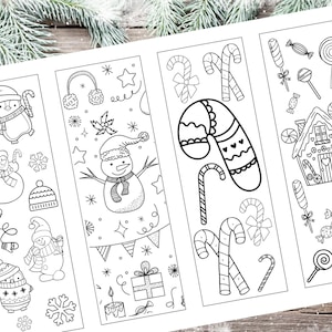 Christmas Bookmarks for Kids, Printable Christmas Party Favors ...