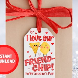 Kids Valentines Cards Friend-chip, Chip Hooray, Valentine Tags ...