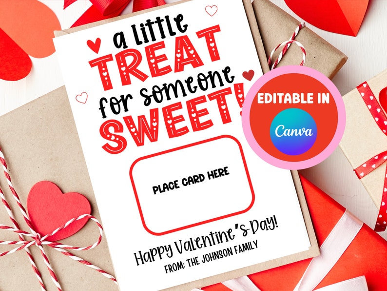 Valentine's Gift Card Holder, Sweet Treat Valentine's Gift Card Holder ...
