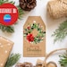 Editable Christmas Gift Tags, Merry Christmas Holiday Tags, Christmas ...