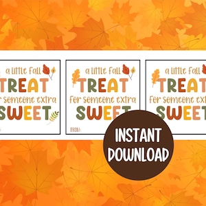 Fall Favor Tags, Autumn Gift Tags, Autumn Favor Tags, Fall Treat Bags ...