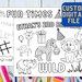 Zoo Animals Coloring Page, Birthday Coloring Activity, Wild Animals ...