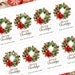Editable Christmas Gift Tags, Merry Christmas Holiday Tags, Christmas ...