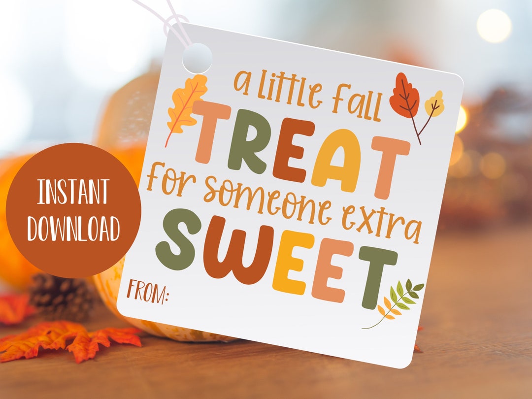 Fall Favor Tags, Autumn Gift Tags, Autumn Favor Tags, Fall Treat Bags ...