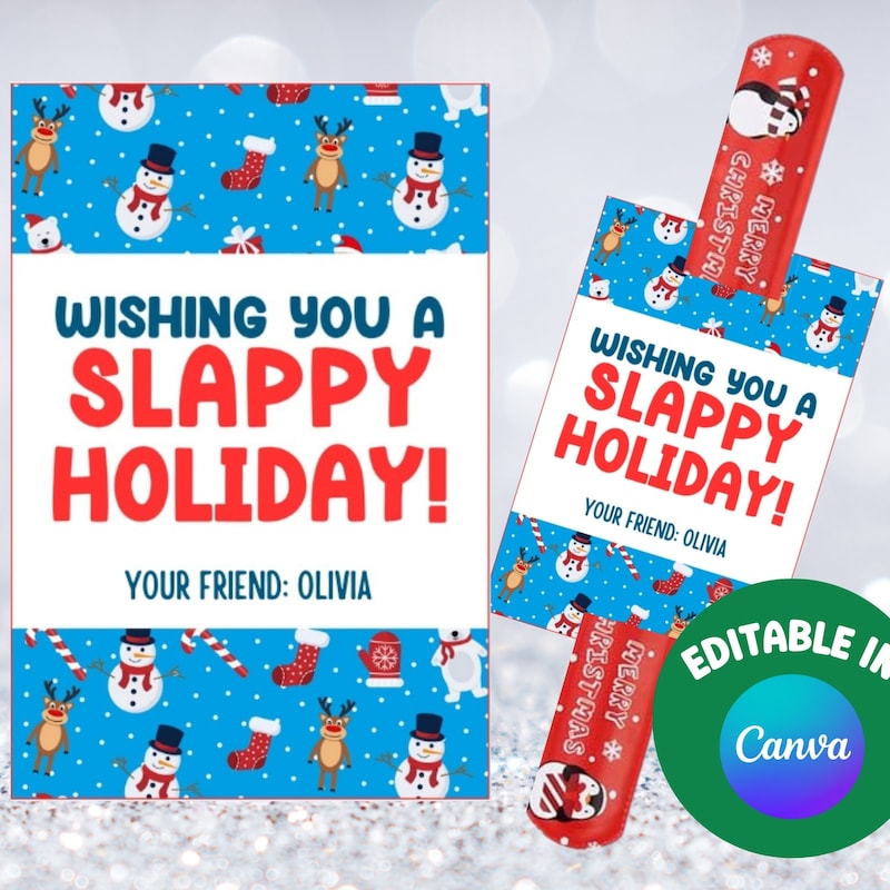 Slap Bracelets Holidays Tag - Etsy