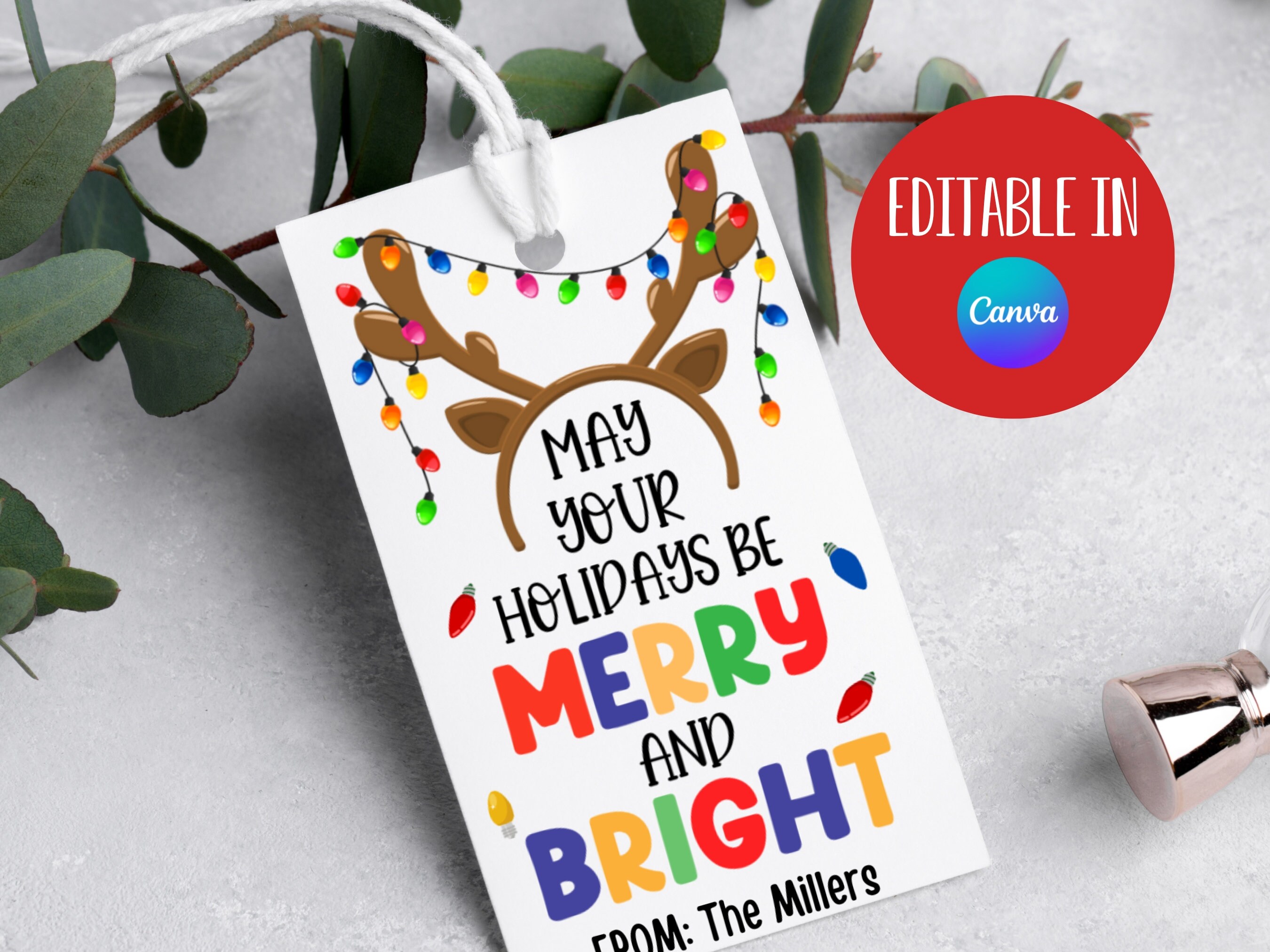 Christmas Gift Tags Holiday Label Holiday Gift Tags Merry & - Etsy