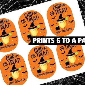 Halloween Chip Labels, Chips Kids Halloween Printable, Pringles Snack ...