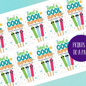 End of School Year Tag, Cool Summer, Summer Sun, Popsicle Tag, School ...