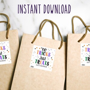 Halloween Favor Tags, Boo Gift Tags, Trick or Treat Favor Tags, Treat ...