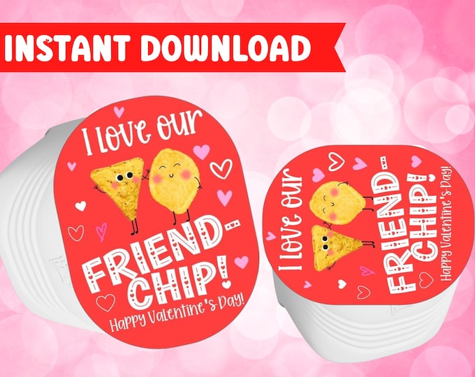 Valentine Chip Bag Tag Printable, Kids Valentines Cards for School ...