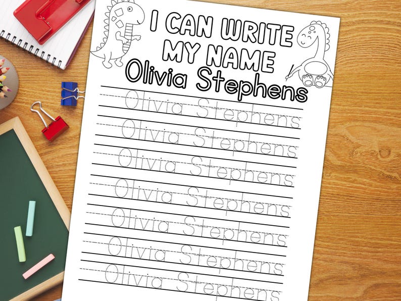 Custom Name Tracing Sheet, Handwriting Practice, Personalized Name ...