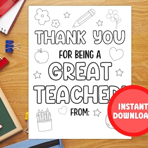 Teacher Appreciation Week Coloring Page, Printable Teacher Appreciation ...