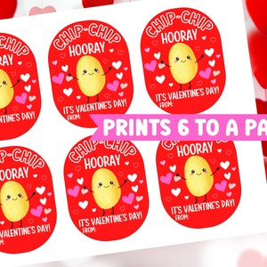 Chips Kids Valentine Printable, Pringles Snack Size Chips, Kids ...
