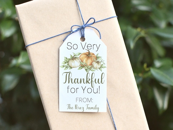 Fall Thankful Gift Tag Printable Thankful Tag Friendsgiving - Etsy