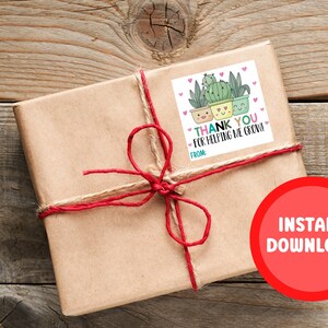 Teacher Appreciation Tag, Teacher Thank You Gift Tag, Help Me Grow Tag ...