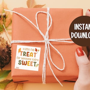 Fall Favor Tags, Autumn Gift Tags, Autumn Favor Tags, Fall Treat Bags ...