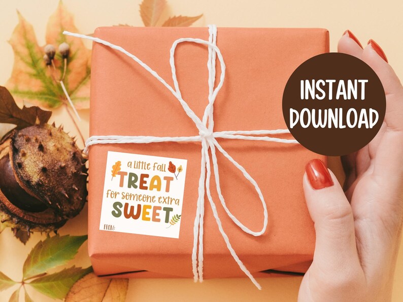 Fall Favor Tags, Autumn Gift Tags, Autumn Favor Tags, Fall Treat Bags ...