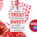 Valentine's Day Tag, Sweet Treat, Valentine Gift Label, Kids School ...
